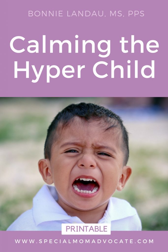 Calming the Hyper Child | Special Mom Advocate