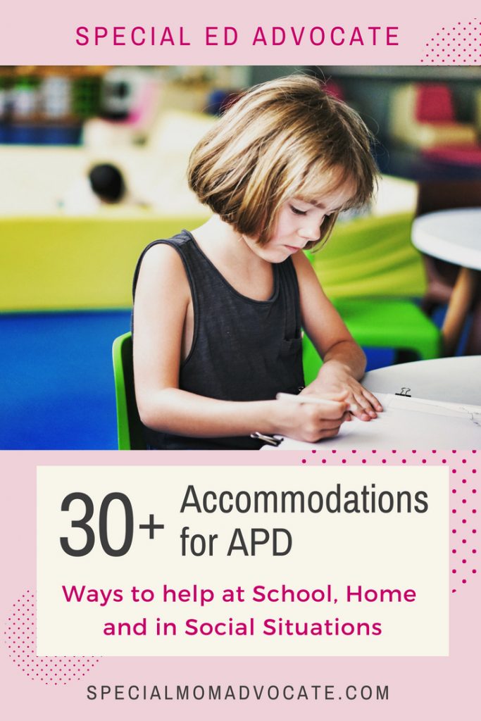 Accommodations for Students with Auditory Processing Disorder | Special ...