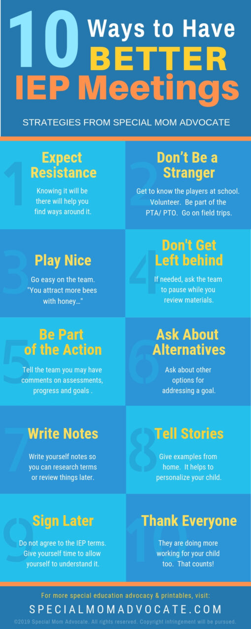 10 Ways to Have Better IEP Meetings | Special Mom Advocate